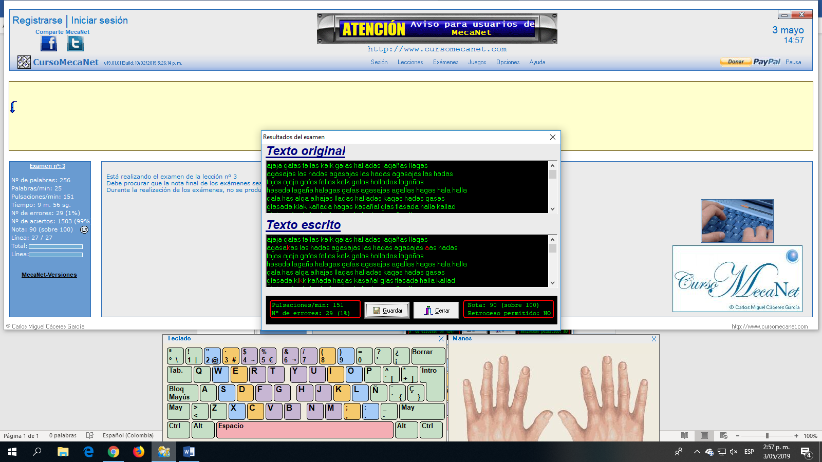 Examen #3 De Mecanet