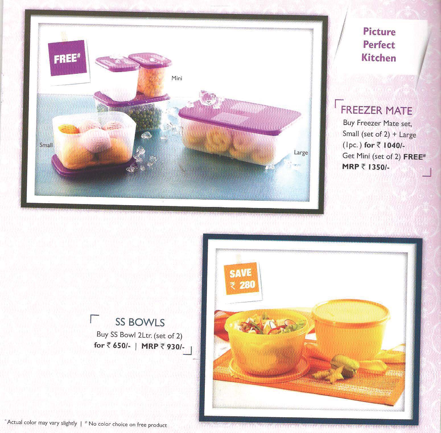 Tupperware in Hyderabad: Tupperware November 2012 flyer or Big Week Flyer