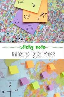 Practical Mom: THE STICKY NOTE WORD HUNT {Printable game!}