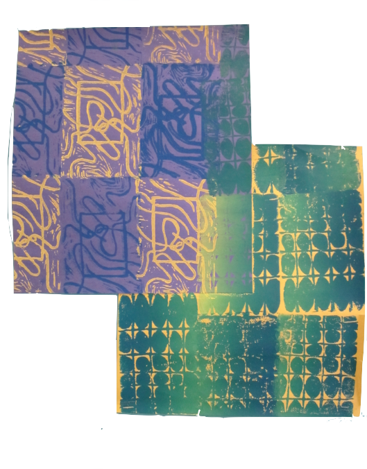 Art-Middle School Gyul Yun: Linoleum Block Printing- Creative Color