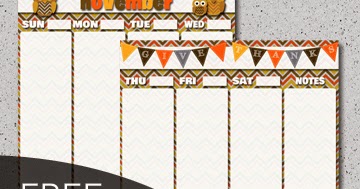 My Fashionable Designs: Free Printable: November Weekly Planner