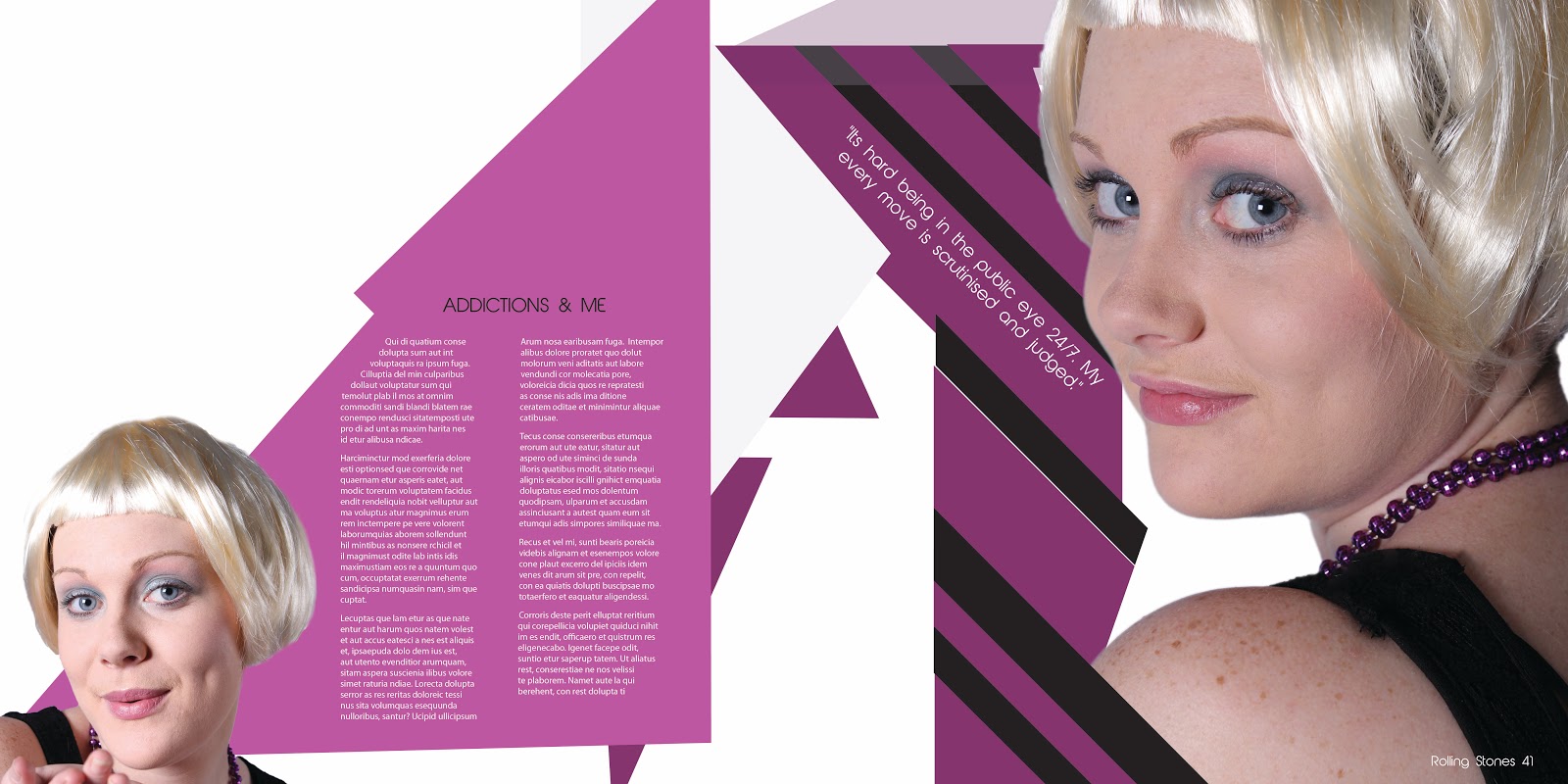 Creations by Rebecca: Celebrity Photoshoot Layout