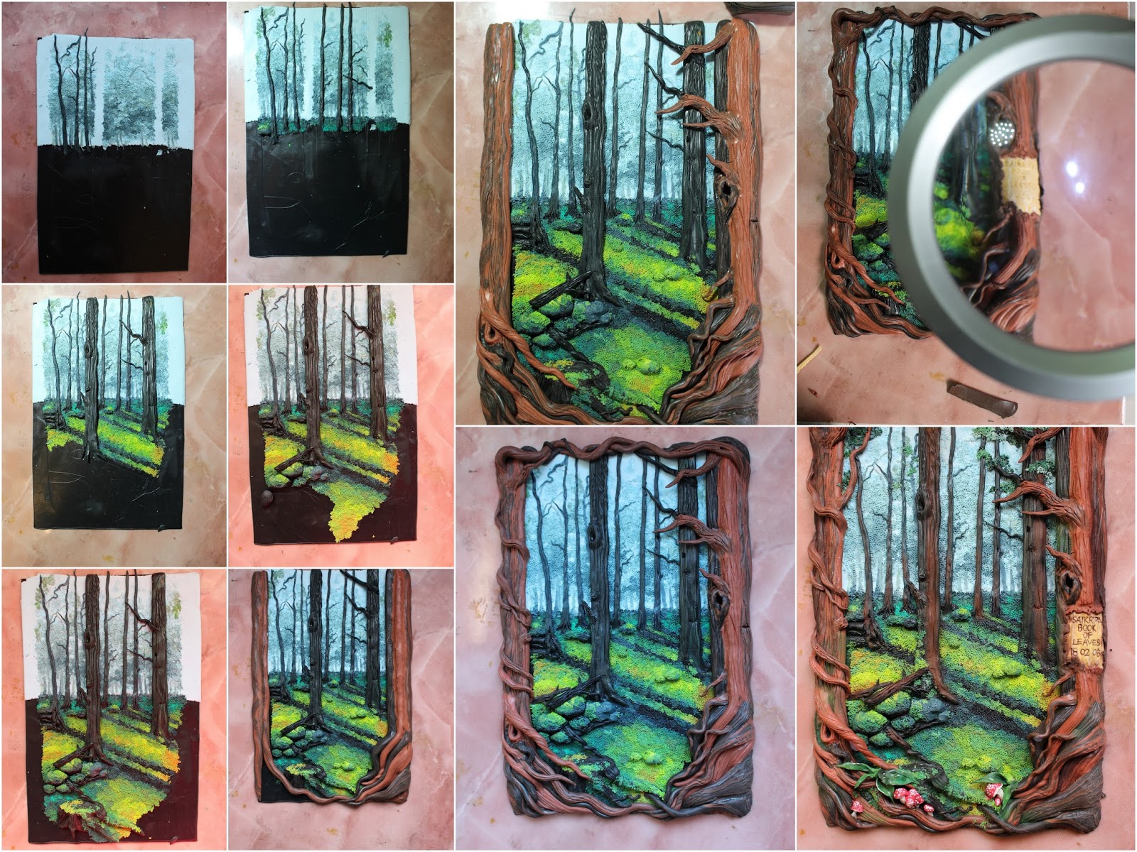 Artistic Variations: Forest notebook cover with dedication/ leśny ...