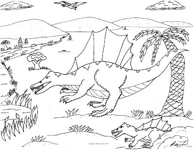 Acrocanthosaurus Coloring Page Coloring Pages