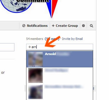 Erwin: How to add friends in FB group