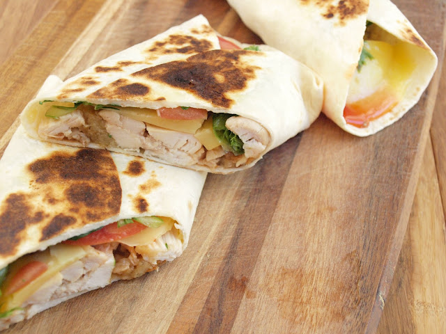 Toasted Chicken Wrap & Happy Tummies Link Party #1