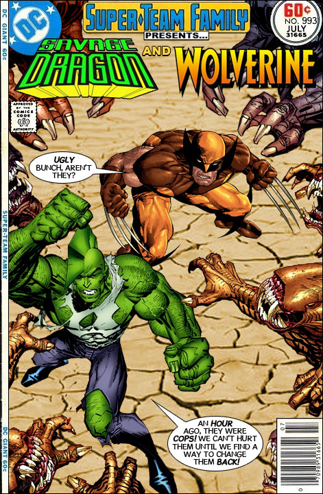 Super-Team Family: The Lost Issues!: Savage Dragon and Wolverine