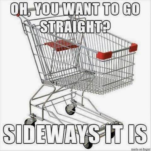 Oh you want to go straight, sideways it is