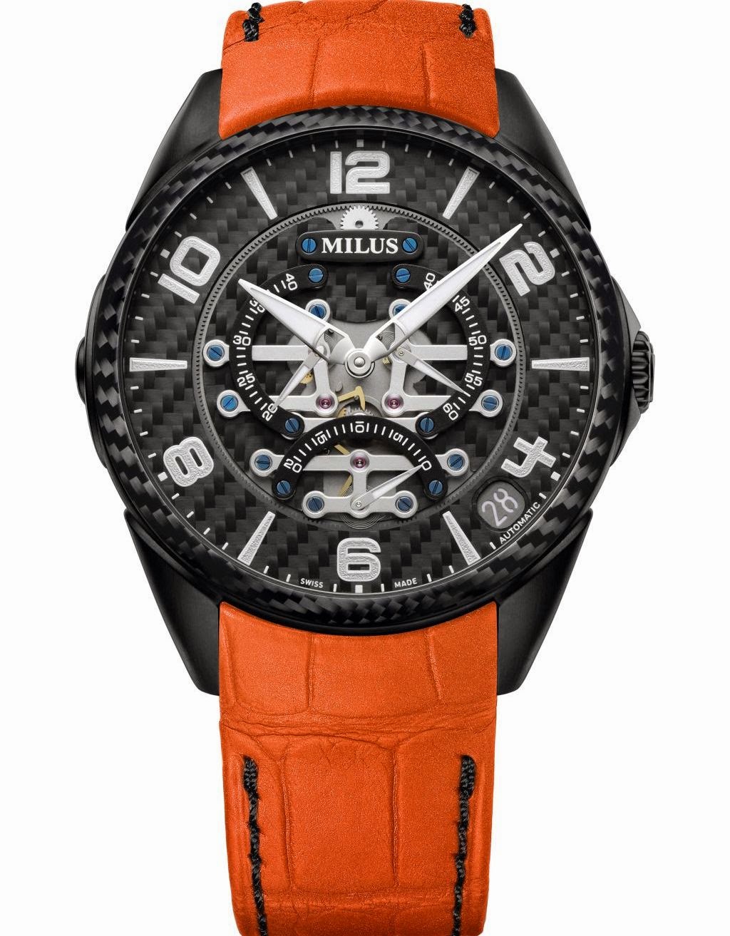 MILUS - Tirion Triretrograde (Stainless Steel Black DLC Case, Reference ...