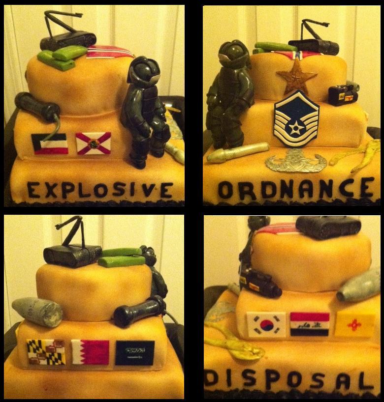 FLIRTING WITH FROSTING: EOD Retirement Cake