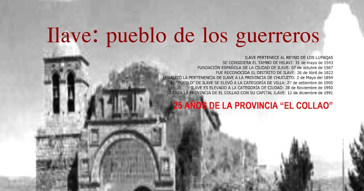 PUNO, CULTURA Y DESARROLLO: PROVINCIA de EL COLLAO DE ANIVERSARIO