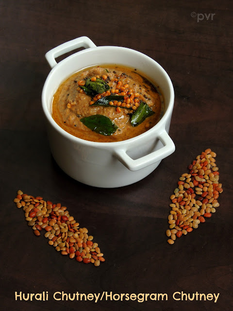 Priya's Versatile Recipes: Hurali Chutney/Horsegram Chutney
