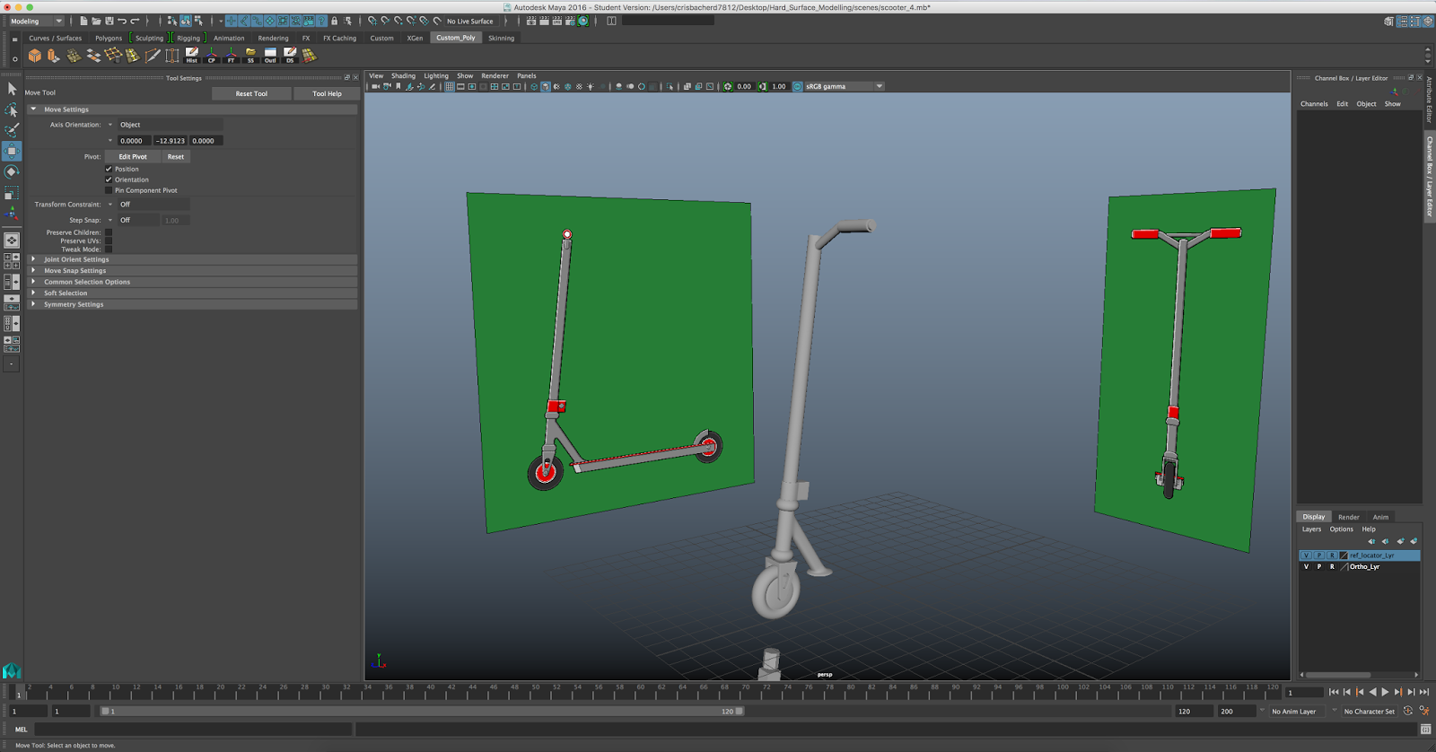 Deanna Crisbacher : Maya Modelling 2: Hard Surface Modelling (Parts 1-3)