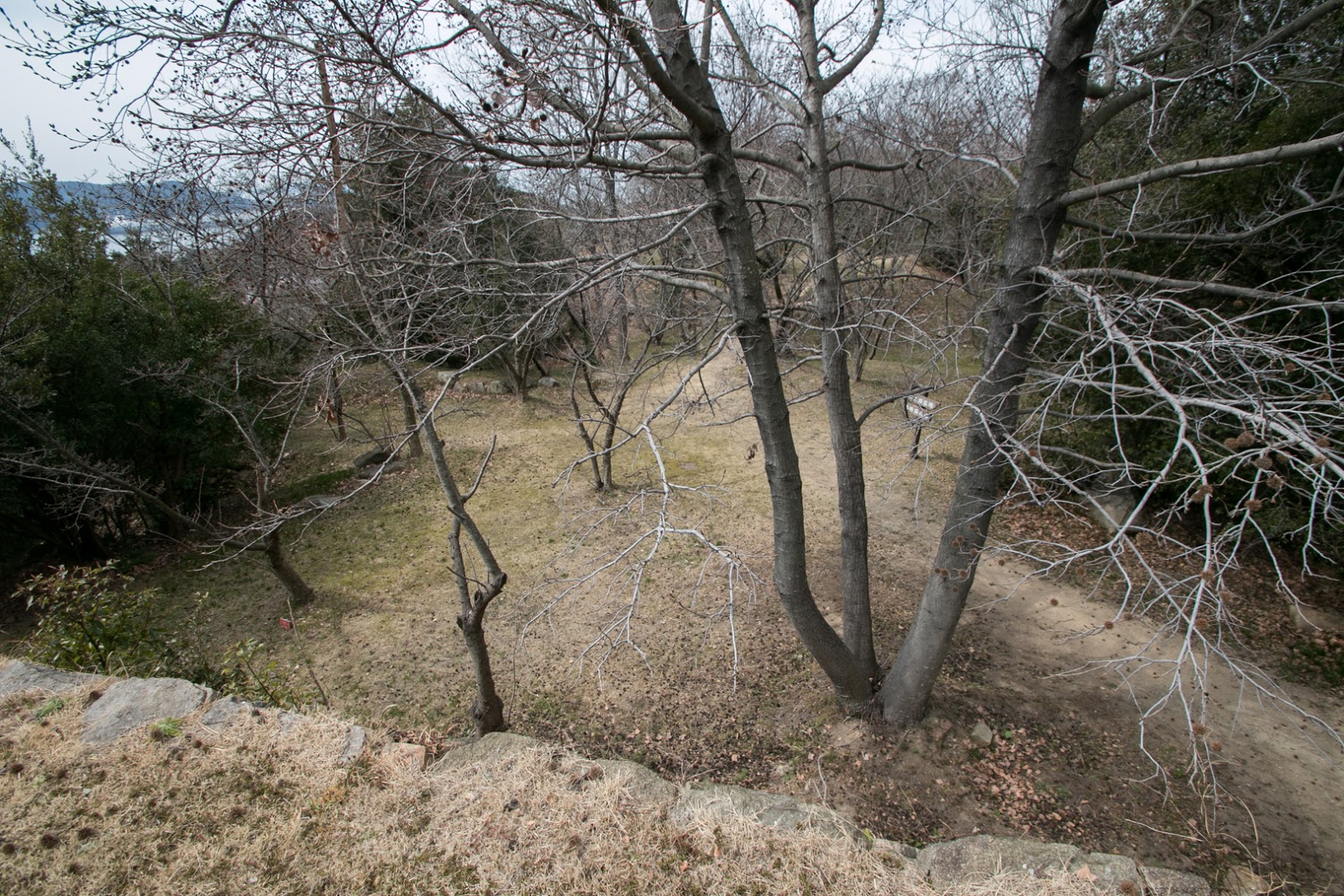 Shimotsui Castle -Castle looking down straight and bridge- | Japan ...