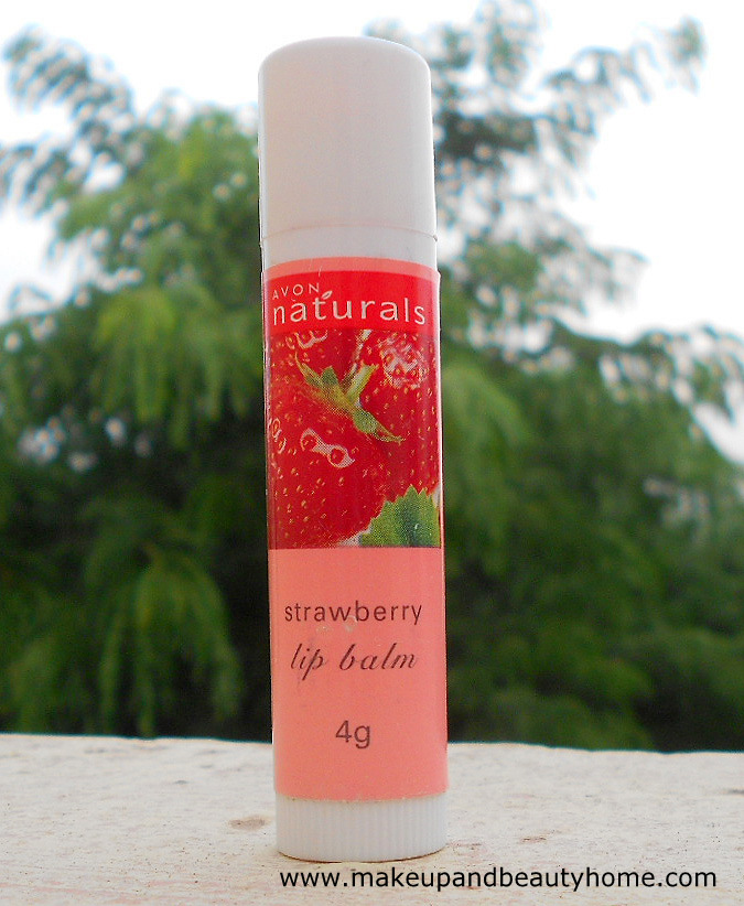 Avon Naturals Strawberry Lip Balm Review and Swatches