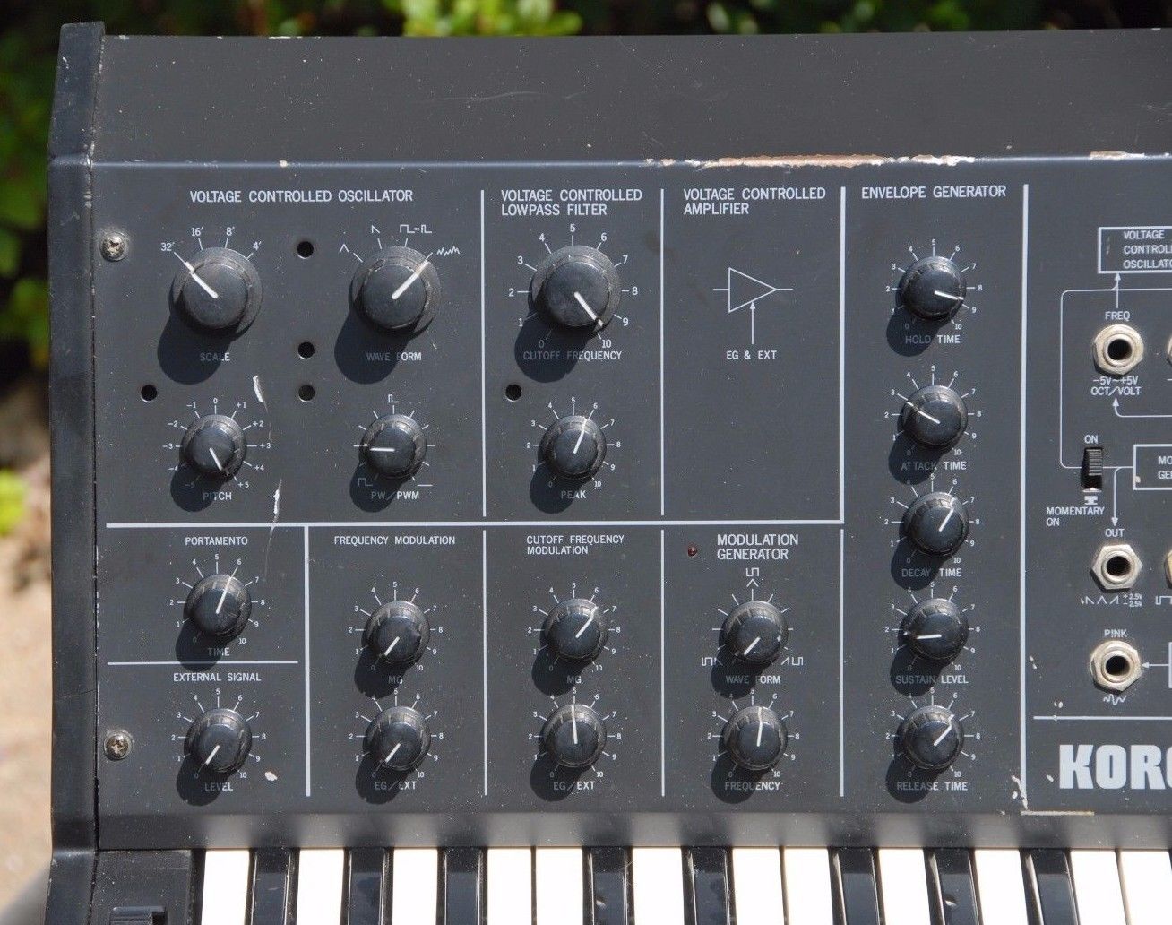 MATRIXSYNTH: Vintage Korg MS-10 Monophonic Analog Synthesizer SN 135659
