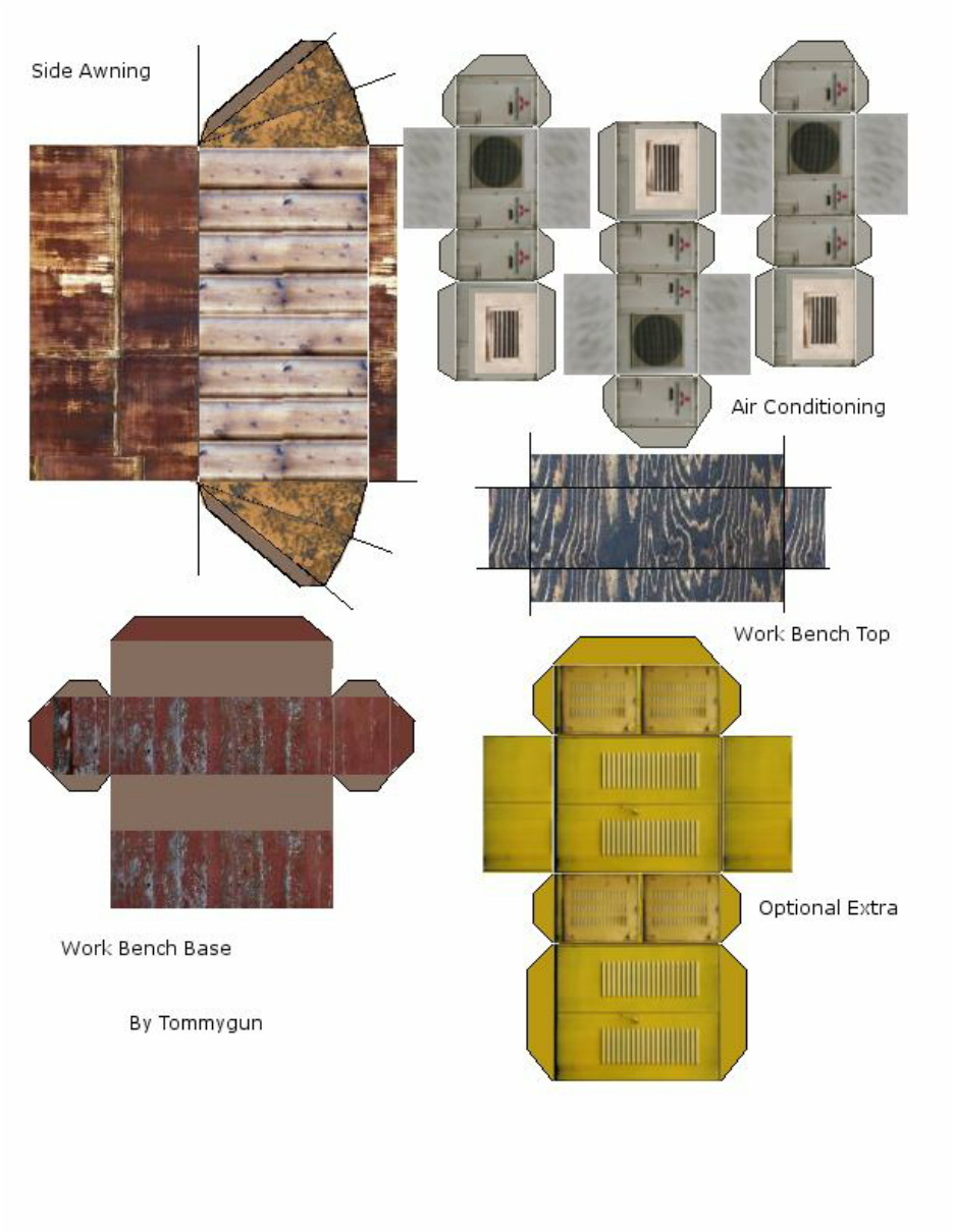 Andys Armies: 28mm paper terrain buildings, billboards and bits