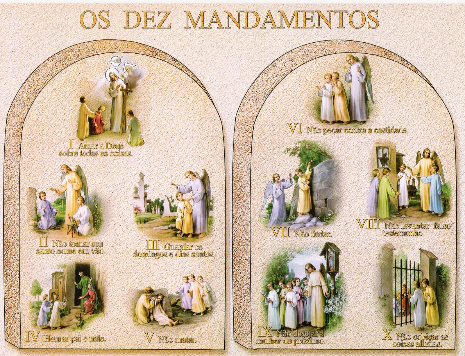 Criança feliz: OS DEZ MANDAMENTOS