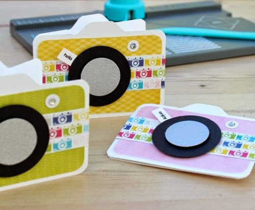 Mini camera card with the envelope punch board...