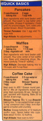 Memere's Favorite Recipes: 3 Bisquick Box Recipes