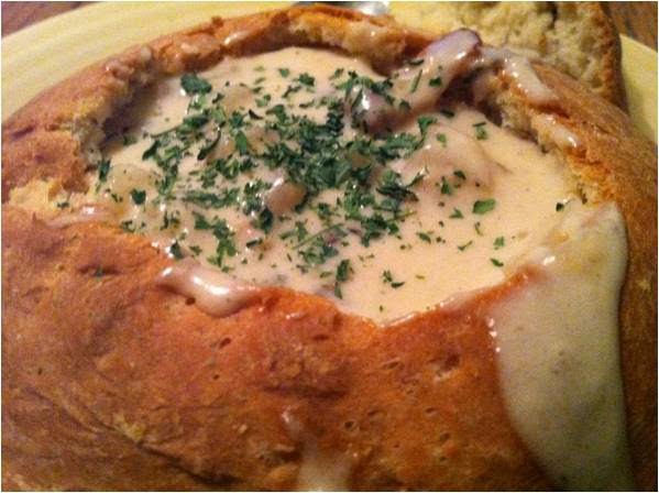The Tiny Kitchen Adventures: Chow on Some Chowda: Clam Chowder in Bread ...