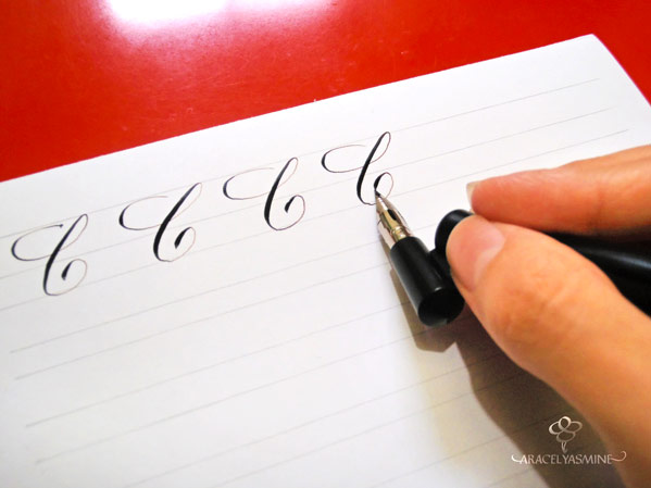 Caligrafía copperplate ¿cómo escribir la letra C? | Aracelyasmine ...