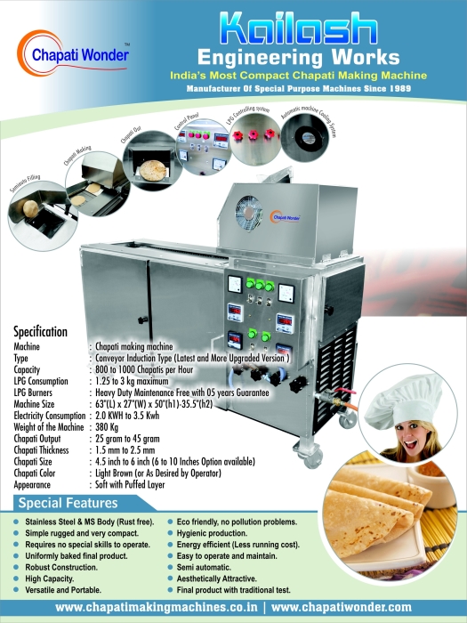 Chapati Wonder - Chapati Making Machine