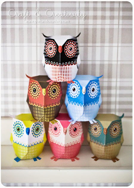 Imprimolandia: DIY buhos de papel