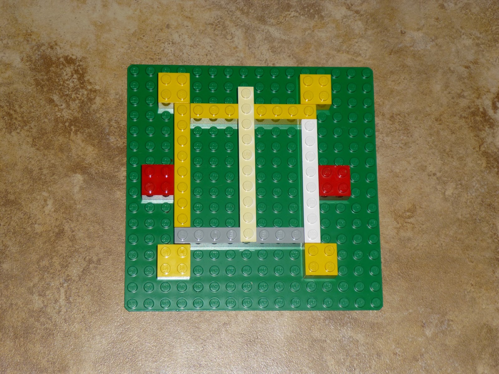 Homeschool Ideas Unlimited: Symmetry Using Small Lego Blocks