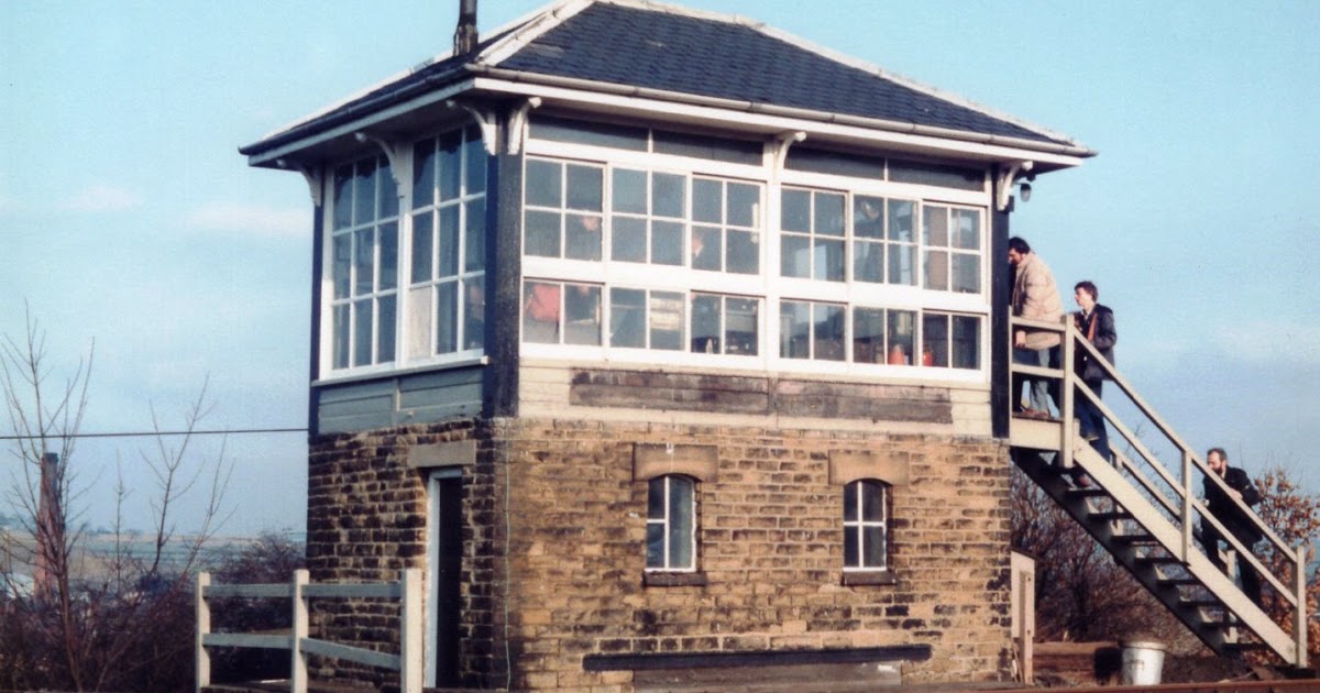 Liberal England: Clayton West Station signal box