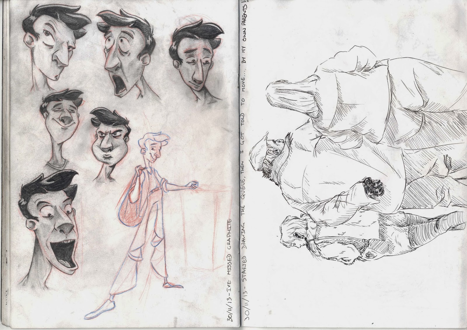 Reg Isaac: CalArts Sketchbook submission 2014