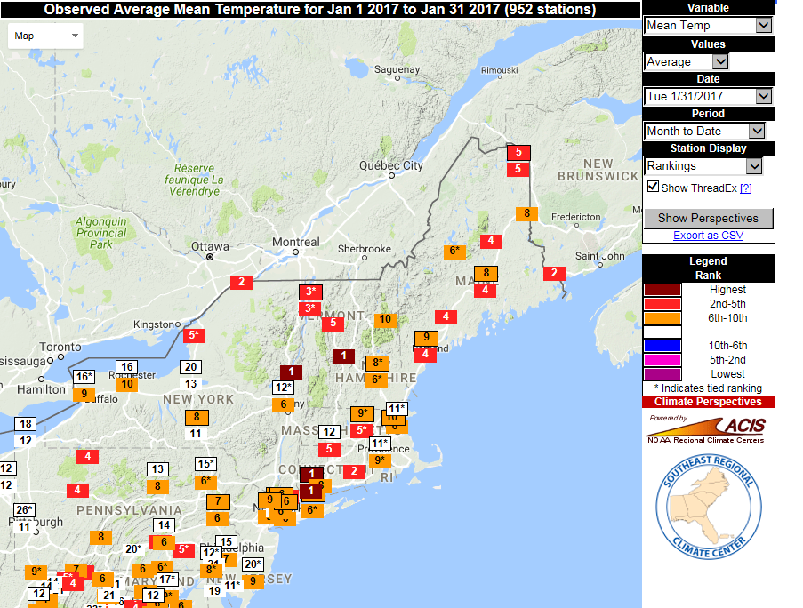Hybridstorm's Weather Blog: January 2017 Climate Summary for Northern ...