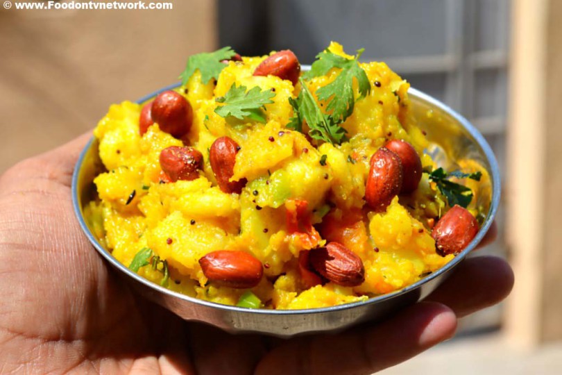 Indian Vegetarian Recipes: Aloo Bhaji | Aloo Bhaji for Poori | Sukhi Bhaji.