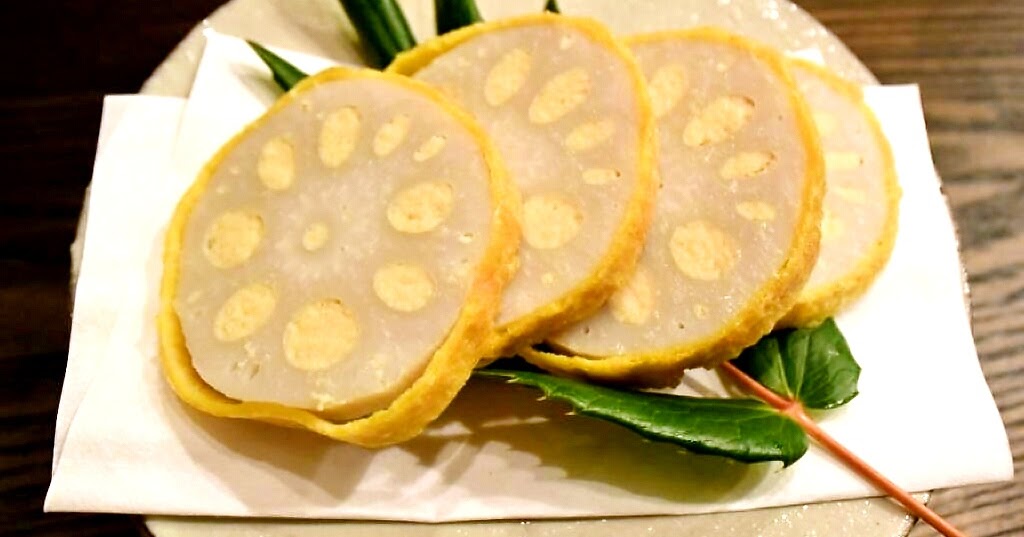 Recipes for Tom: Karashi renkon / deep-fried lotus root with mustard ...