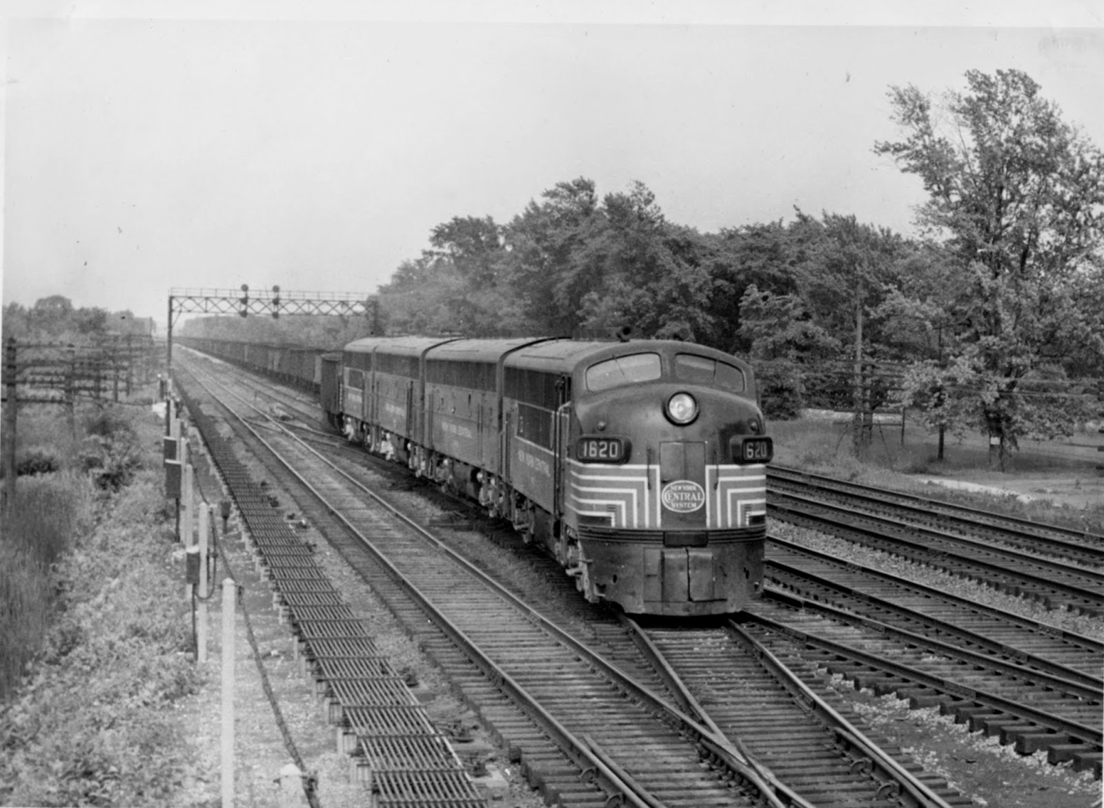 Vintage Railroad Pictures: New York Central Coal Train at Jordan
