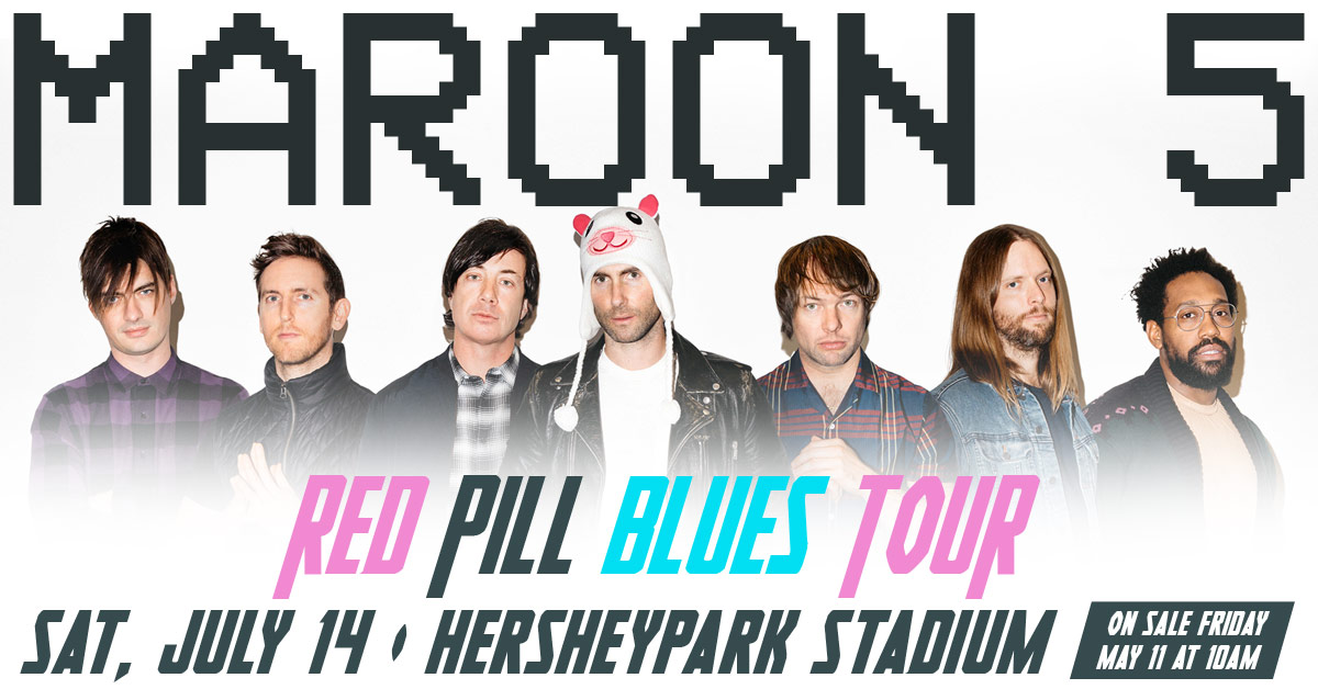 Maroon 5 is Coming to Hersheypark Stadium This Summer