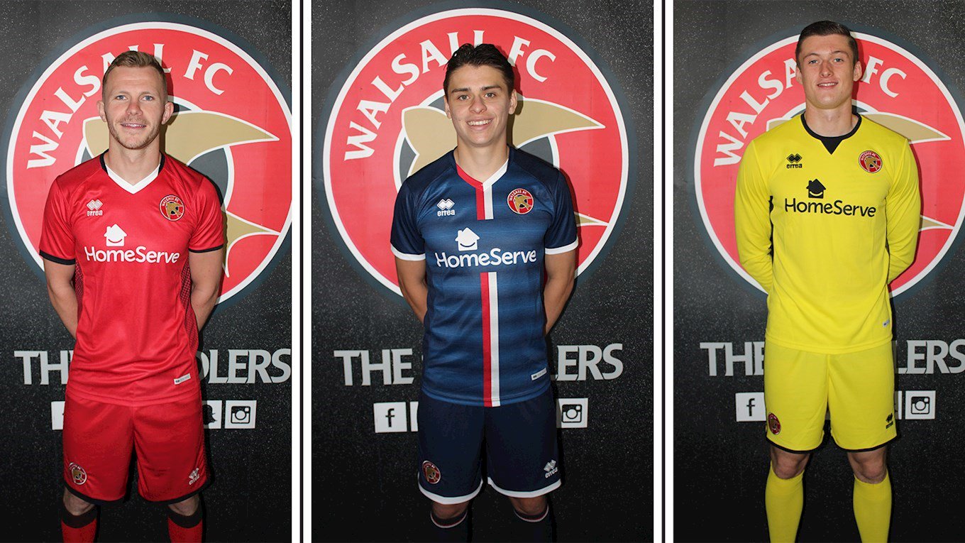 Walsall FC 18-19 Home & Away Kits Released - Footy Headlines