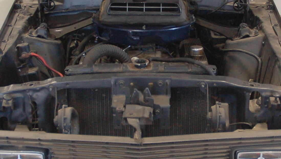 1970 Mach1 Reconstruction: Step 49 - Radiator and AC Condenser