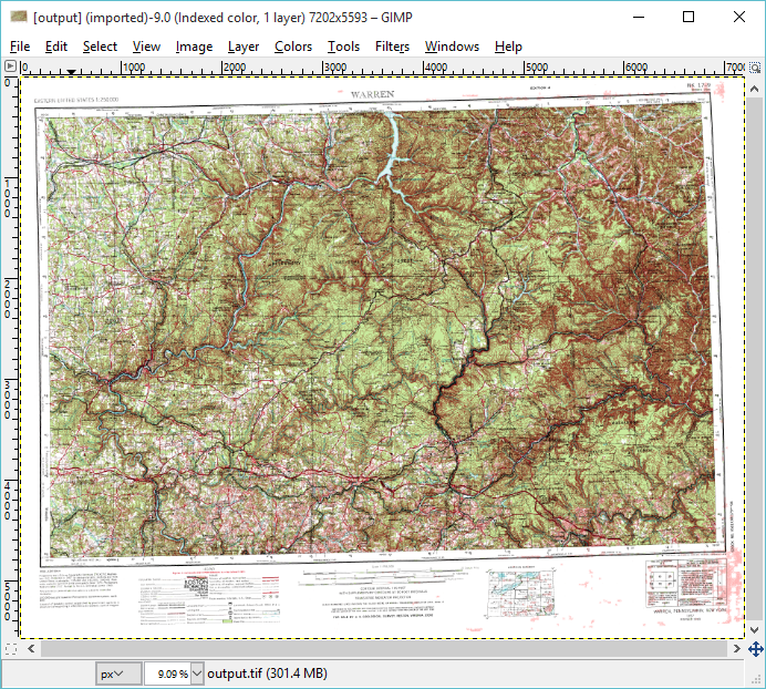 dominoc925: Mosaic a large number of GeoTiff images using GDAL