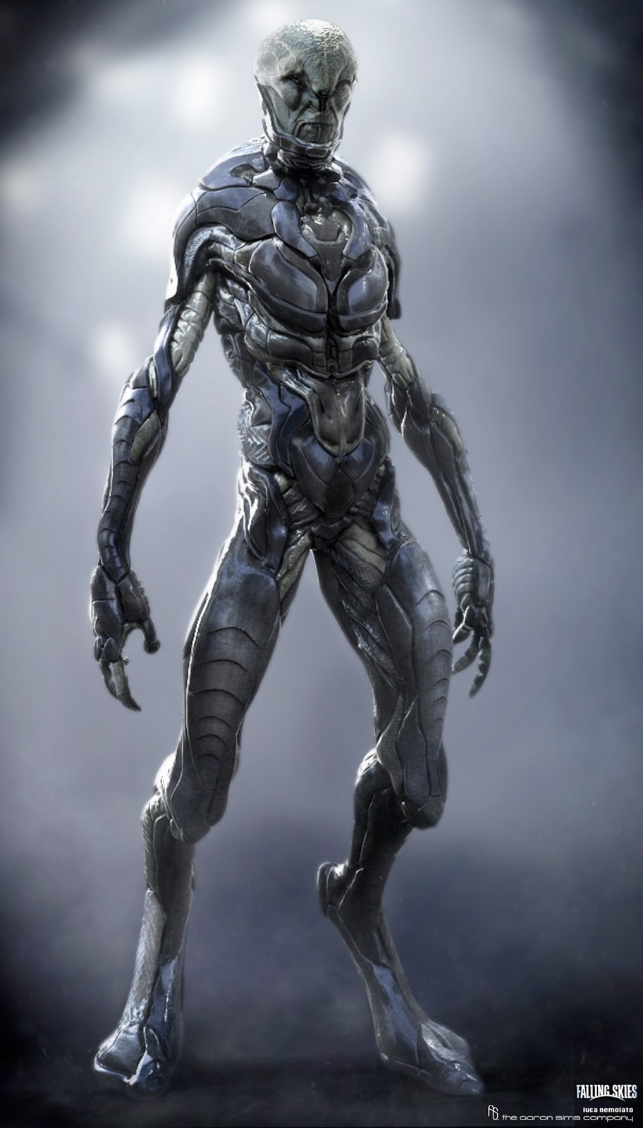 Luca Nemolato - Official Blog: Falling Skies - Alien Suit Design v2
