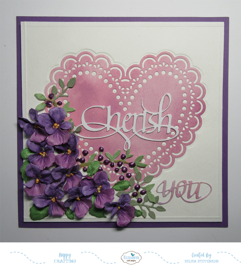 Selma's Stamping Corner and Floral Designs: Cherish Valentine with Violets