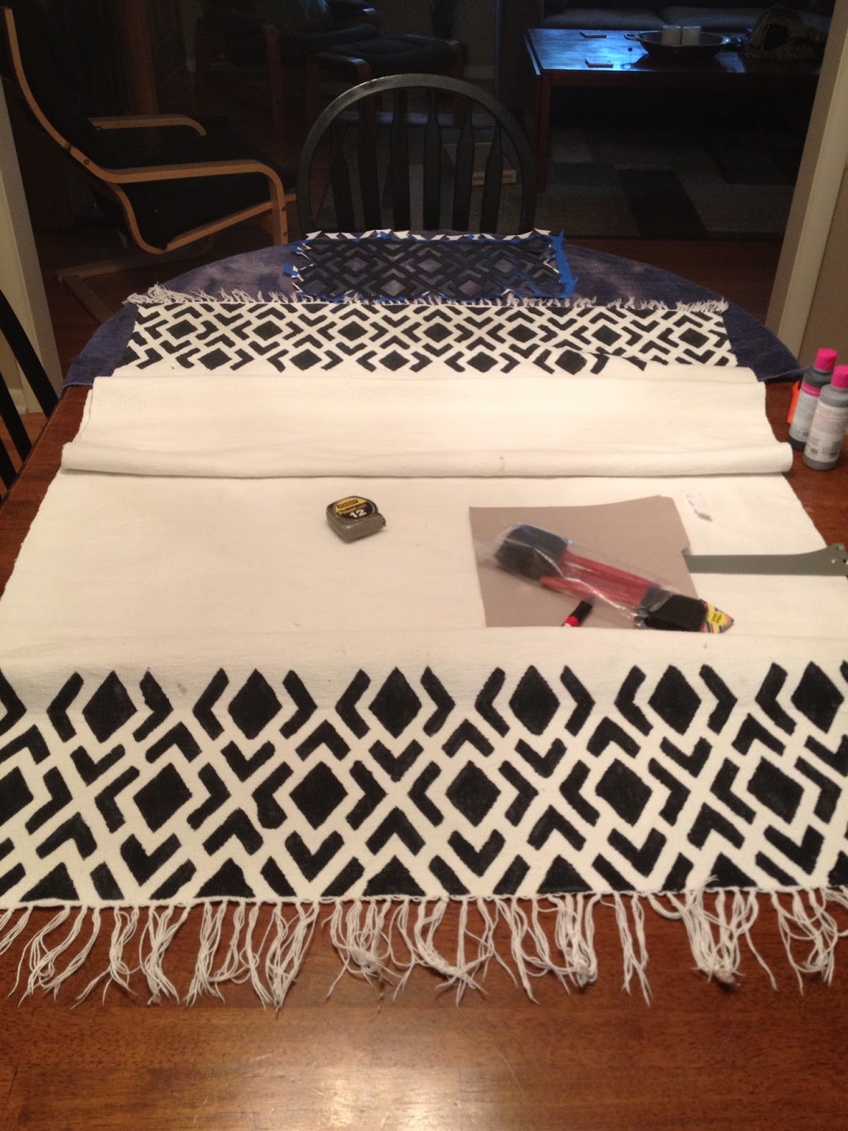 A House 2 Home: DIY Painted Rug