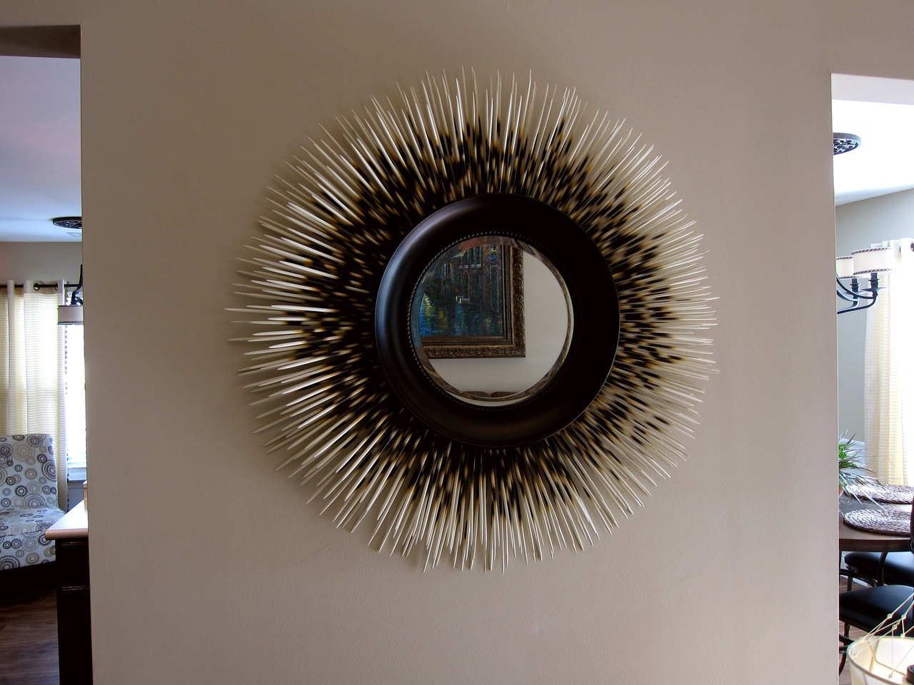 Plantation Design: "Porcupine Quill" Mirror: Ivory-Tip
