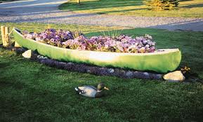 Water is the Source: Canoe and Kayak Planters/Gardens