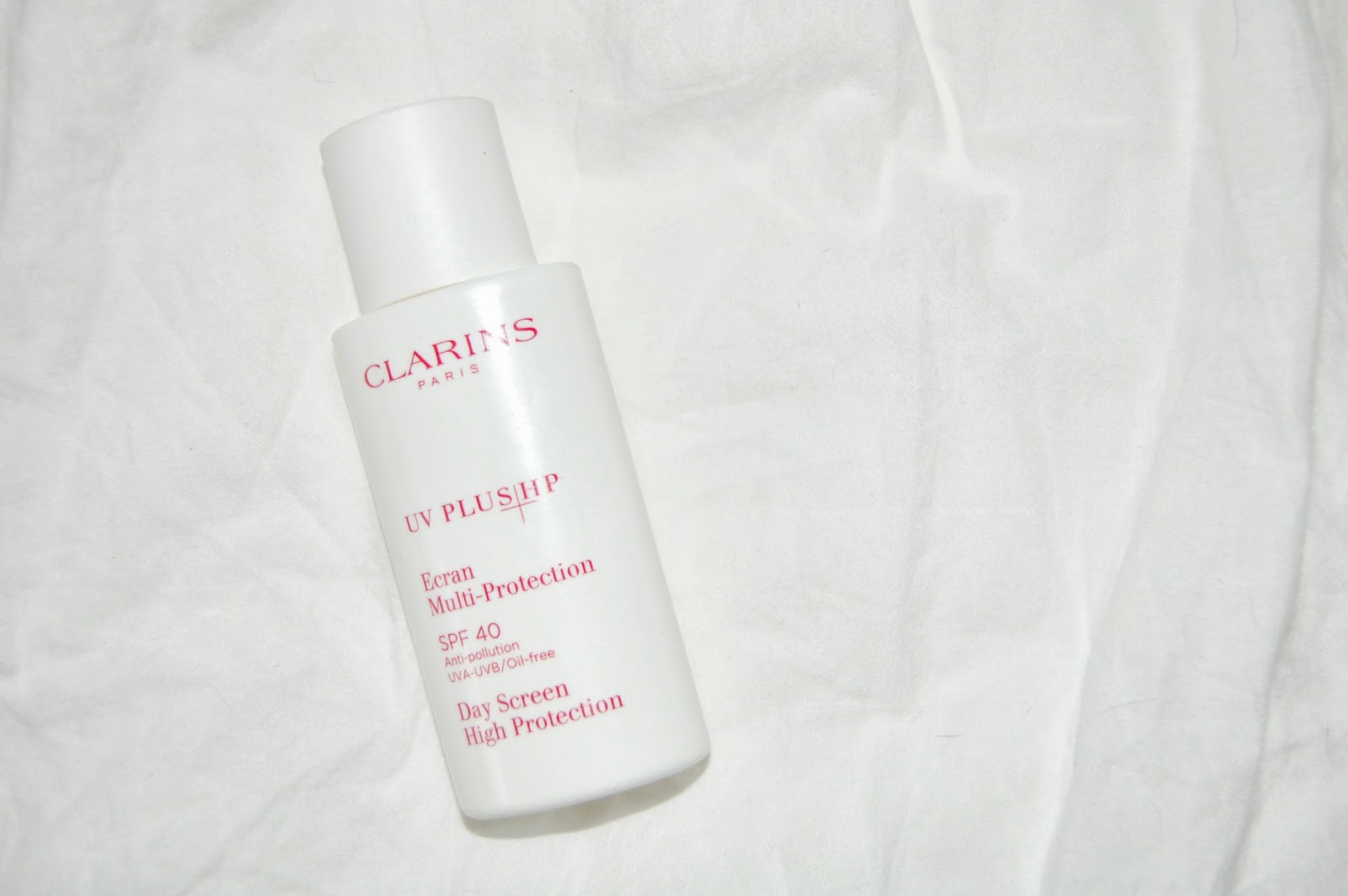 chelsea wears: Clarins UV Plus HP Day Screen High Protection SPF 40