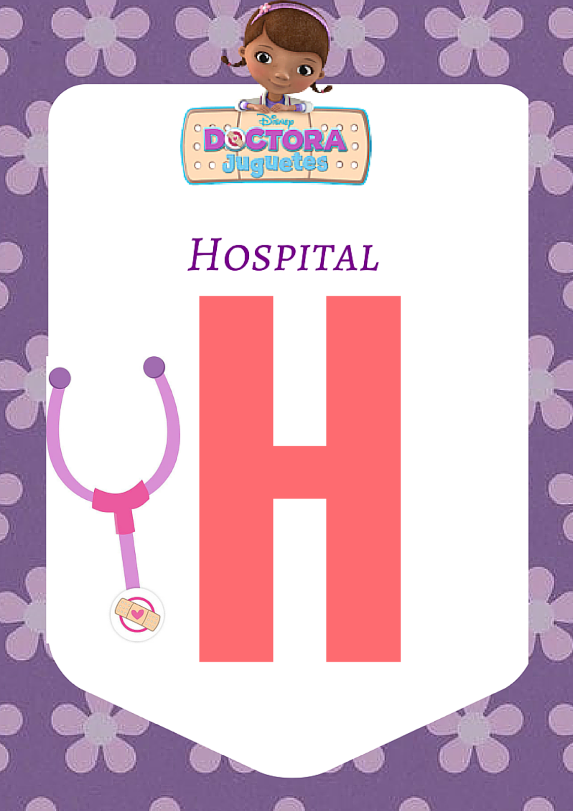 Haciendo Mi Arte: Gafete y Letreros de Doctora Juguetes