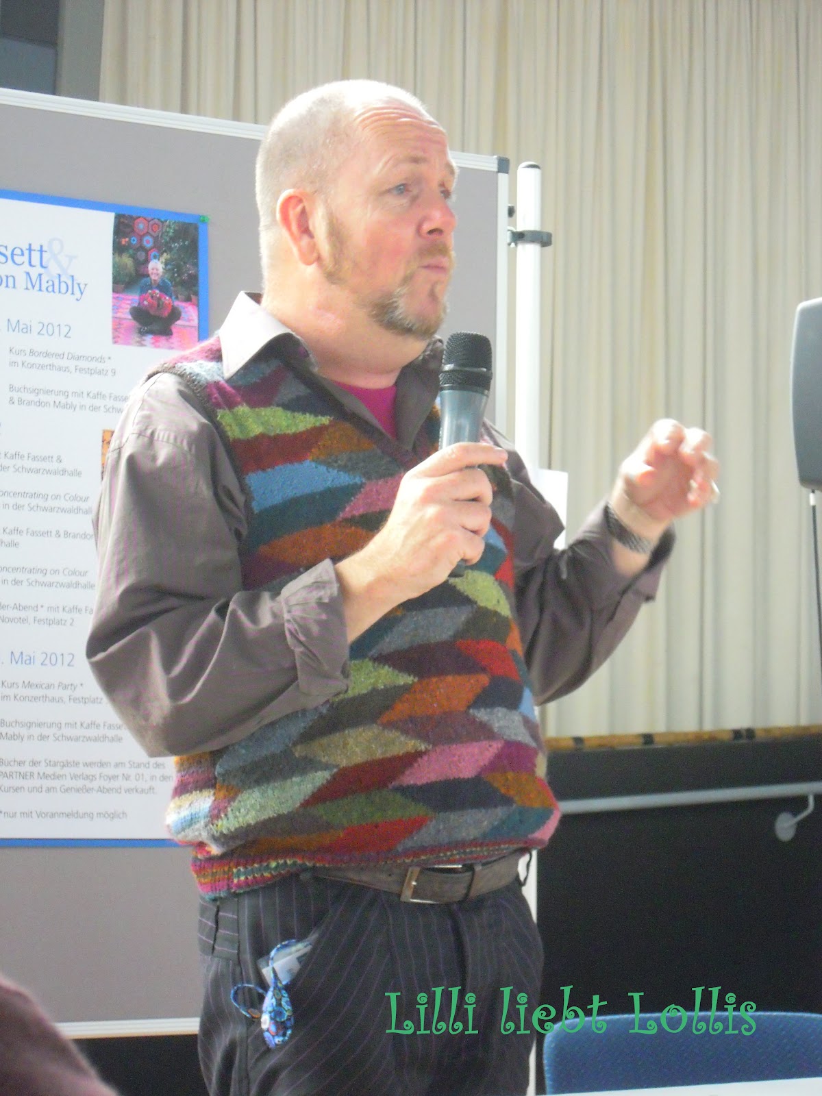 lilli liebt lollis: Kaffe Fassett und Brandon Mably