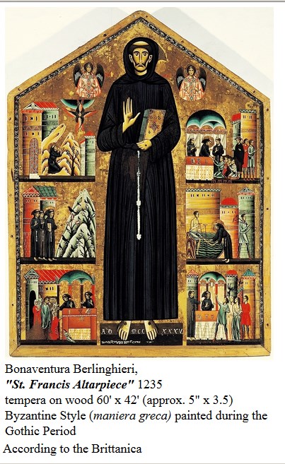 Kenney Mencher: Bonaventura Berlinghieri, "St. Francis Altarpiece" 1235