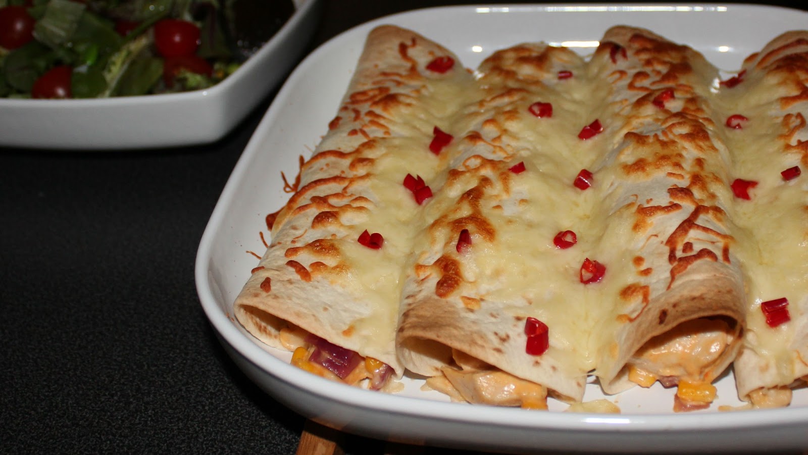 Mat med Suss: Kycklingenchiladas och nya nacho-chips!