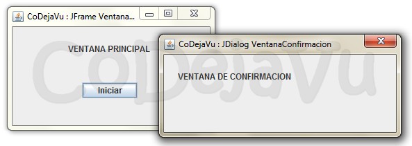 CoDejaVu: Ejemplo Ventanas en Java